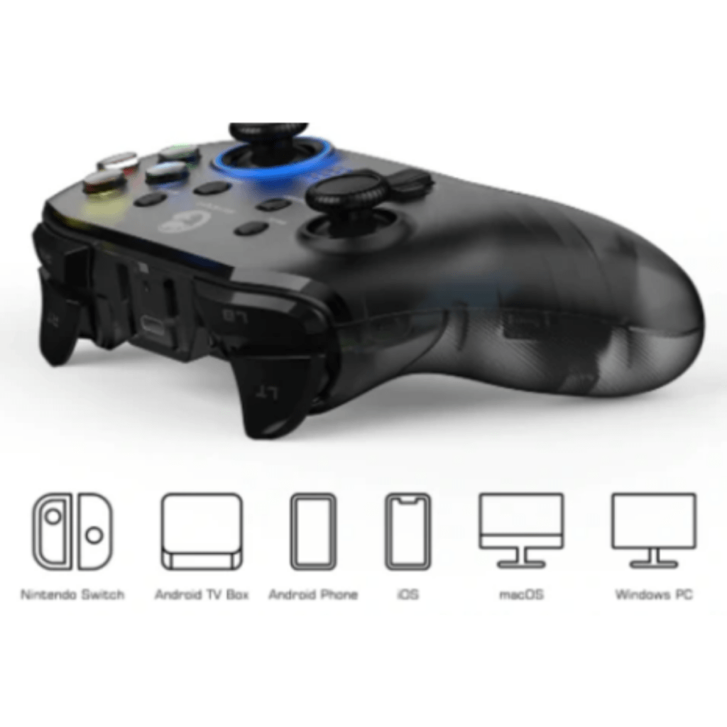 Controle GameSir T4 Pro Sem Fio Bluetooth WiFi Preto - JC Shop